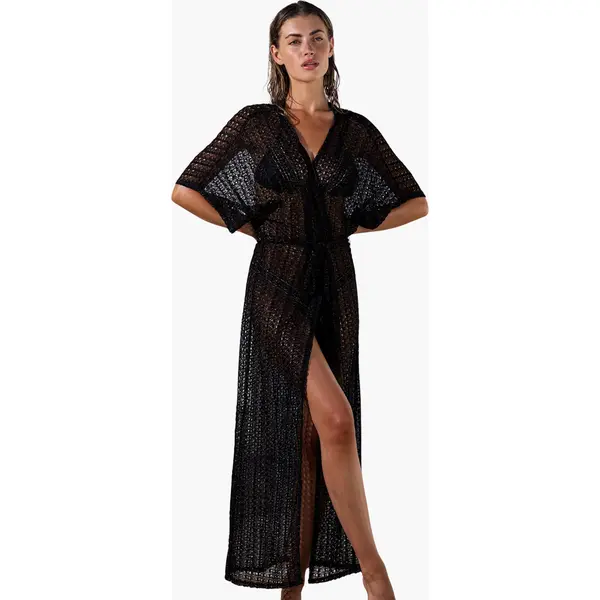 BEACH BUNNY Camden Maxi Kaftan - Black