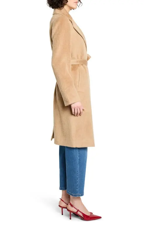 NIC+ZOE Wool Blend Belted Wrap Coat