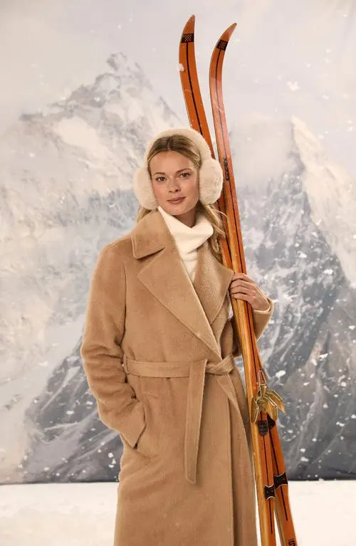 NIC+ZOE Wool Blend Belted Wrap Coat