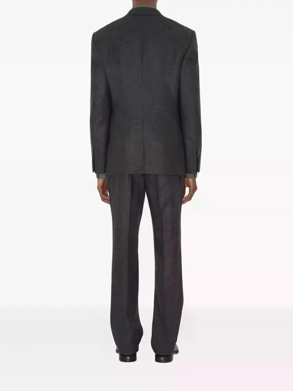 Burberry Check Wool Cashmere Tailored Jacket