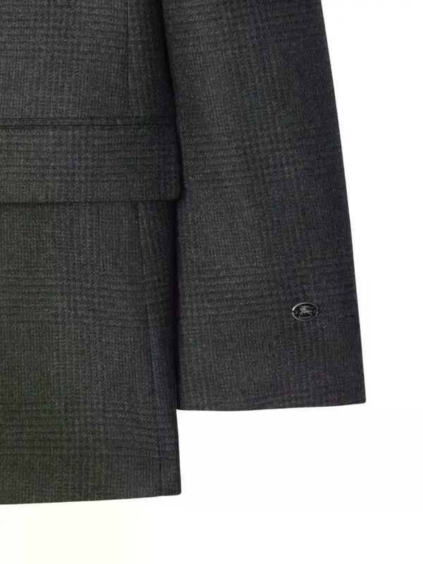 Burberry Check Wool Cashmere Tailored Jacket