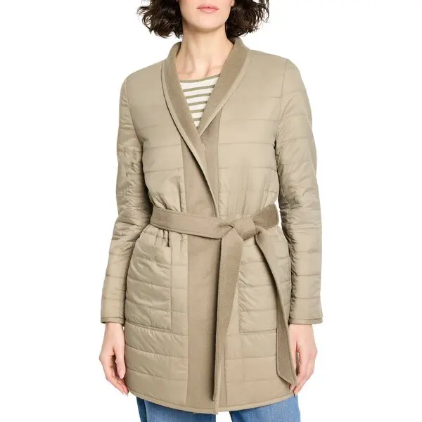 NIC+ZOE Reversible Belted Coat - Pewter