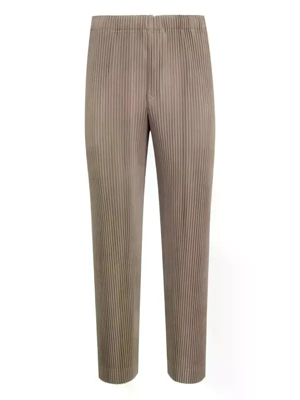 Issey Miyake Pleated Tailored Trousers - Brown
