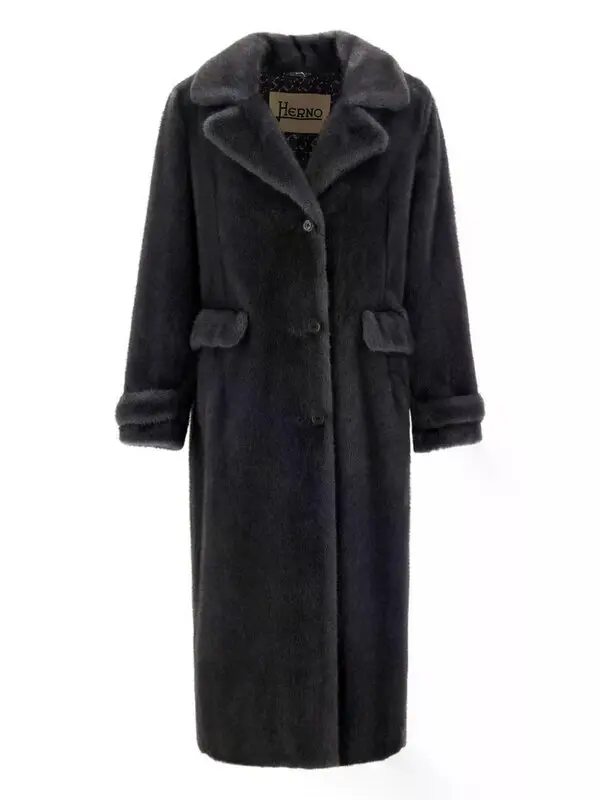 Herno Lapel-collar Single-breasted Coat