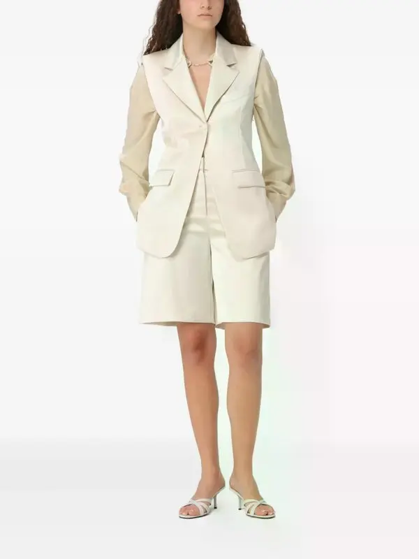 Patrizia Pepe Satin-effect Shorts