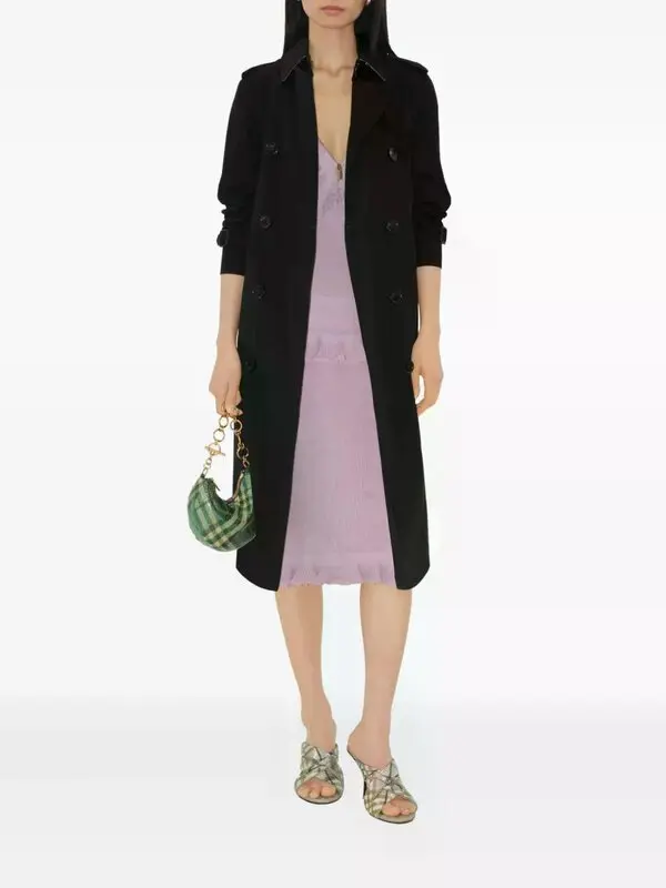 Burberry Belted Double-breasted Trench Coat - Black