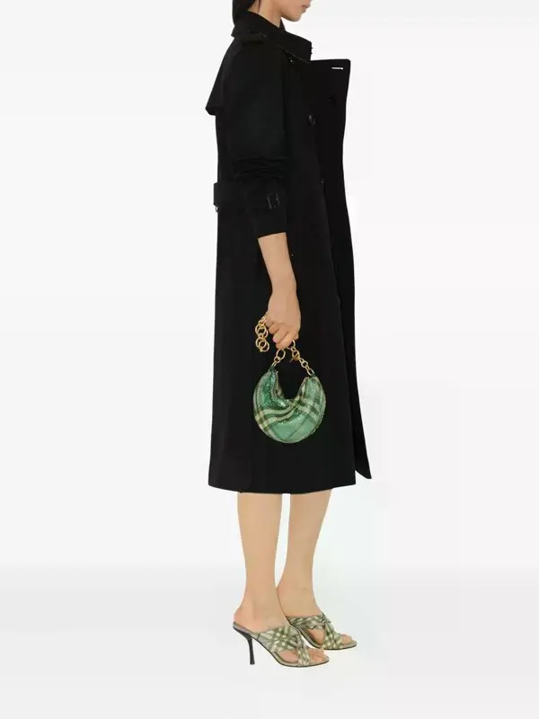 Burberry Belted Double-breasted Trench Coat - Black