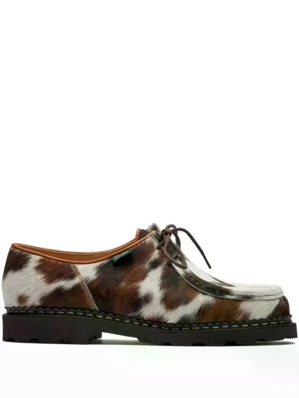 Paraboot Animal-print Leather Sneakers - Brown