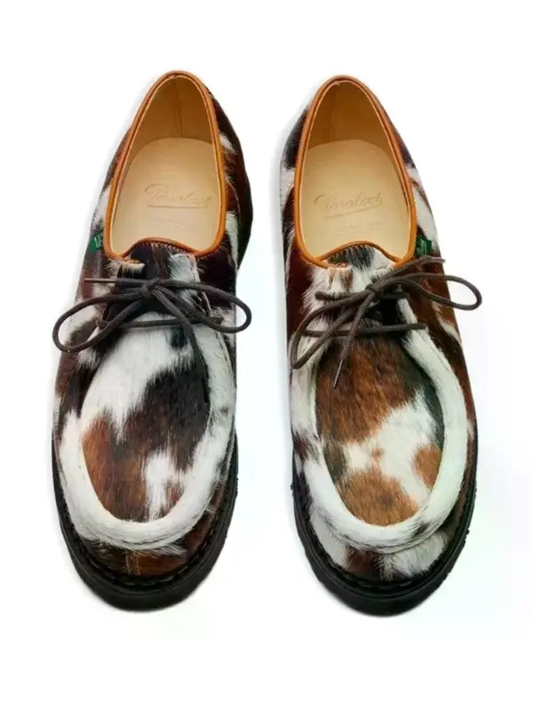 Paraboot Animal-print Leather Sneakers - Brown