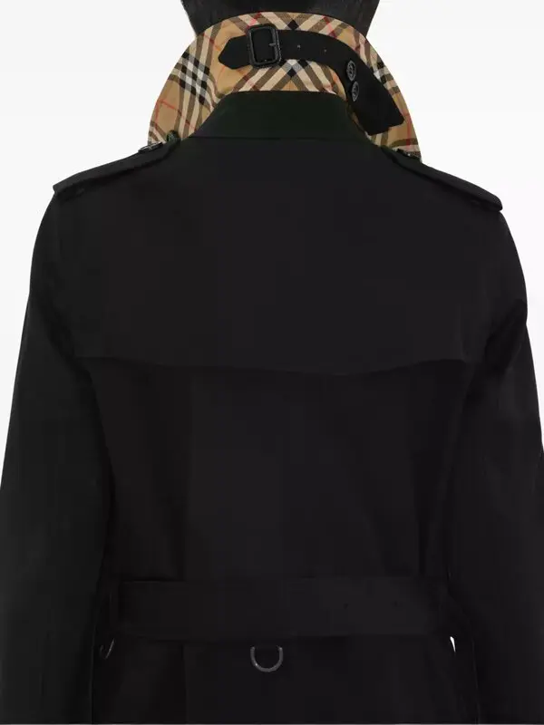 Burberry Belted Double-breasted Trench Coat - Black