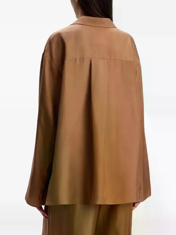12 STOREEZ Button-down Silk Shirt