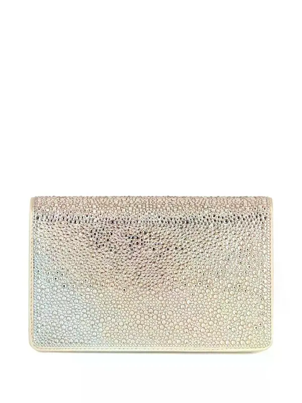 Philipp Plein Rhinestone Embellished Hexagon Logo Crossbody Bag
