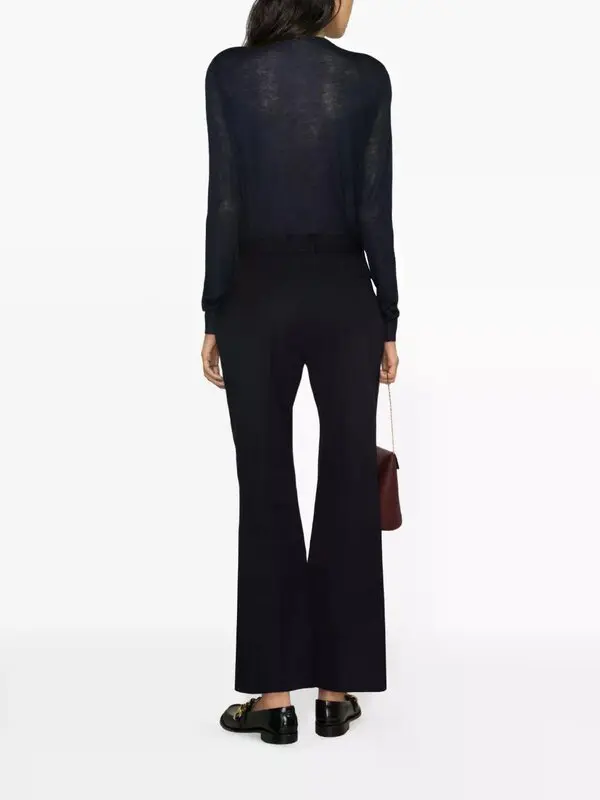 JOSEPH Tafira Mid-rise Flared Trousers