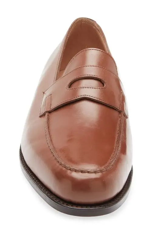 John Lobb Lopez Penny Loafer - Parisian Brown