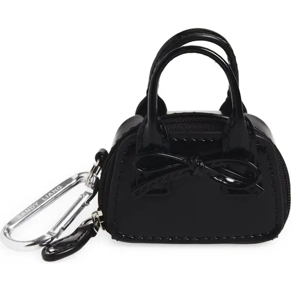 Sandy Liang Mini Secure Bag Key Chain - Black