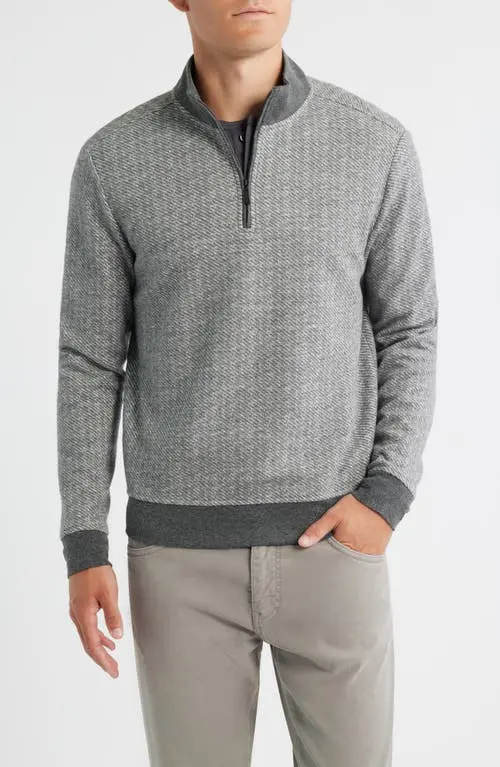 Robert Barakett Cedro Quarter Zip Pullover - Grey