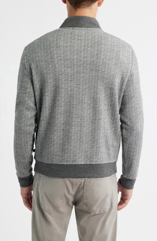 Robert Barakett Cedro Quarter Zip Pullover - Grey