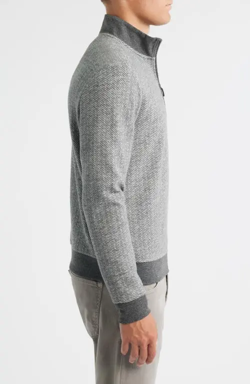 Robert Barakett Cedro Quarter Zip Pullover - Grey