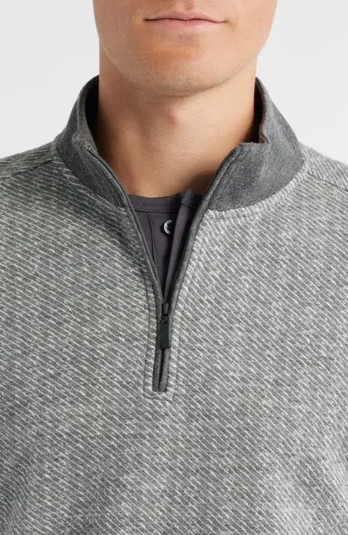 Robert Barakett Cedro Quarter Zip Pullover - Grey