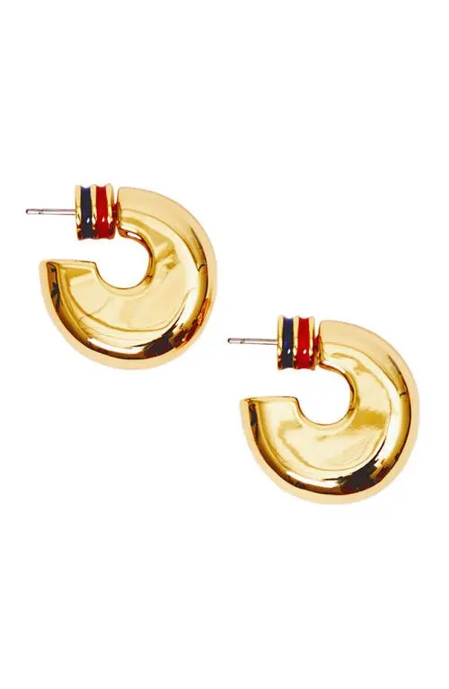 Clare V. Le Hoop Earrings - Gold