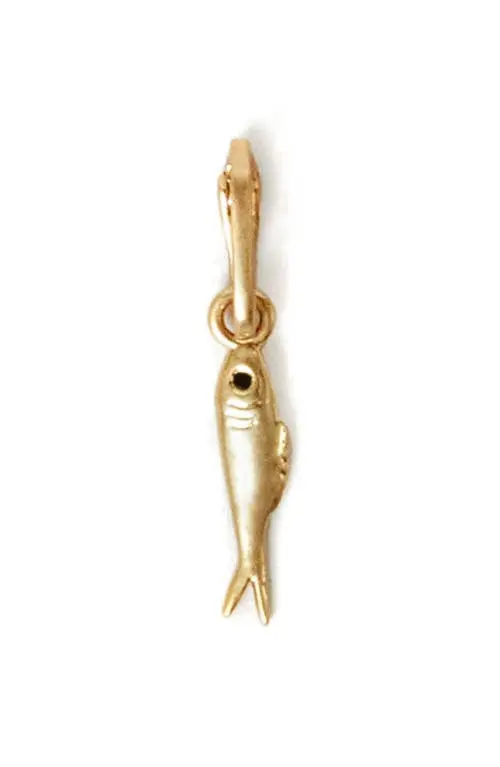 Clare V. Le Sardine Charm - Vintage Gold