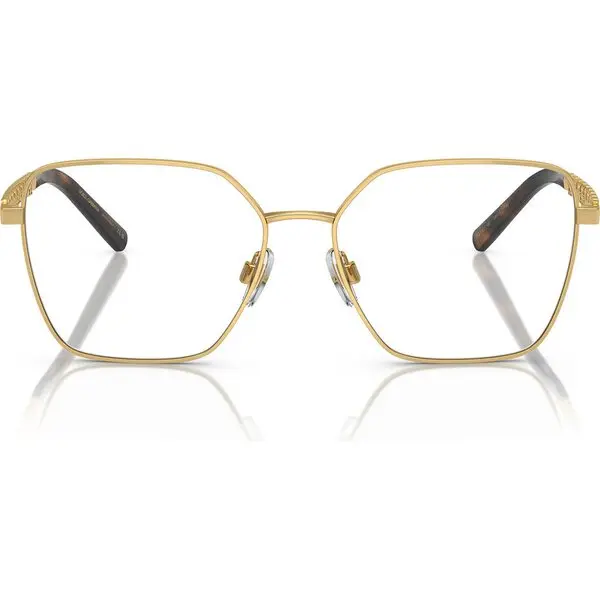 Dolce & Gabbana 56mm Square Optical Glasses - Gold/demo Lens
