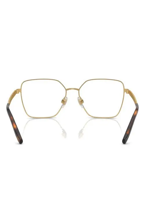 Dolce & Gabbana 56mm Square Optical Glasses - Gold/demo Lens