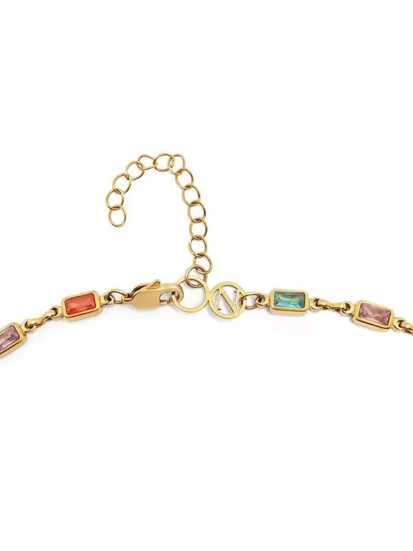 NIALAYA JEWELRY Rectangle Tennis Necklace