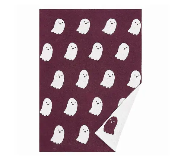 TRULY SOFT Cozy Ghost Reversible 50x70 Throw