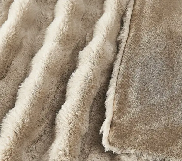 Frye Bubble Faux Fur King Comforter Set