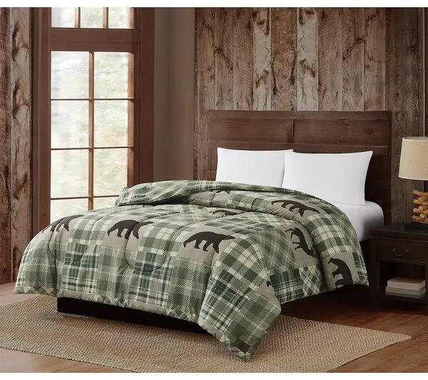 MOSSY OAK Bear Patchwork King Comforter