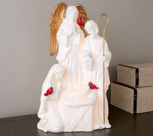 VALERIE PARR HILL As Is Jane X Home Reflections 17' Ceramic Nativity - One-color