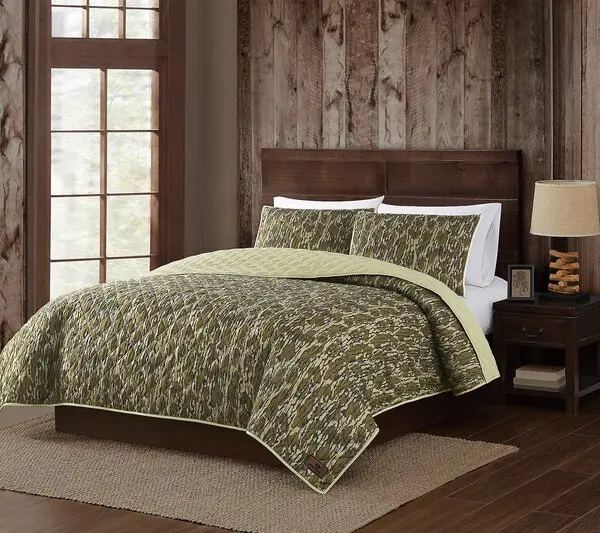 MOSSY OAK Bottom Land Twin Quilt Set - One-color