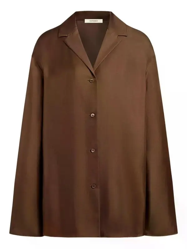 12 STOREEZ Button-down Shirt - Brown