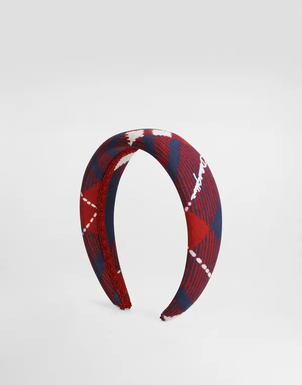 Dolce & Gabbana Tartan Print Headband
