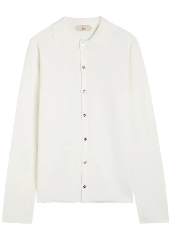 AURELIEN Merino Wool Shirt - Ivory