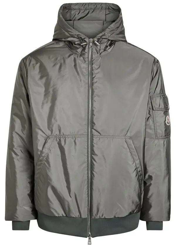 Moncler Poiliot Quilted Shell Jacket - Grey