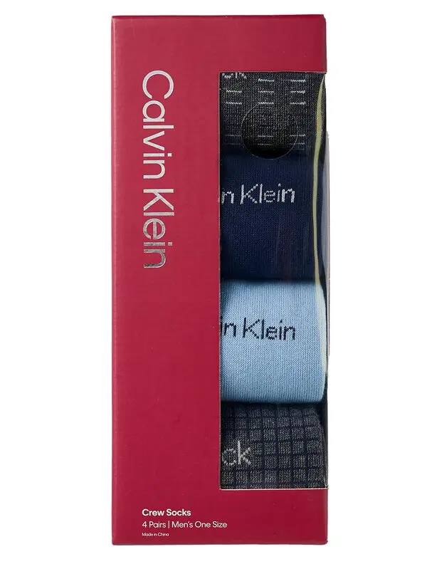 Calvin Klein Holiday Combed Cotton 4-pack Dress Socks