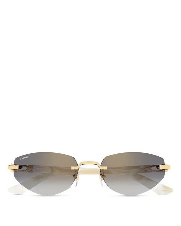 Cartier Geometric Sunglasses - Gold