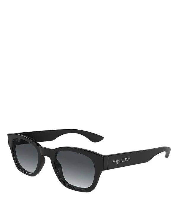Alexander McQueen Round Frame Sunglasses - Black