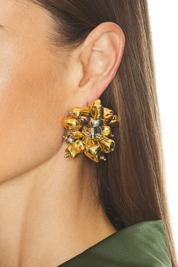 Dries Van Noten Stud Earrings - Gold