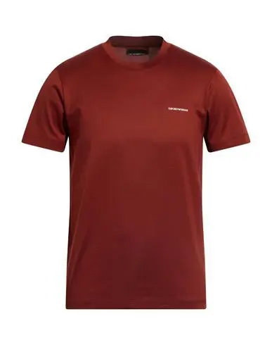 Emporio Armani T-shirt Dark Size Lyocell, Cotton - Red
