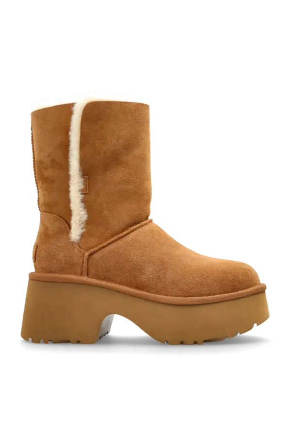 UGG Heeled Snow Boots - Brown