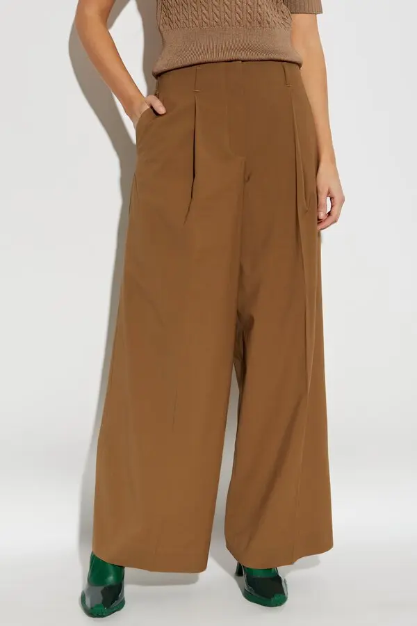 Lacoste Wide-leg Crease Trousers