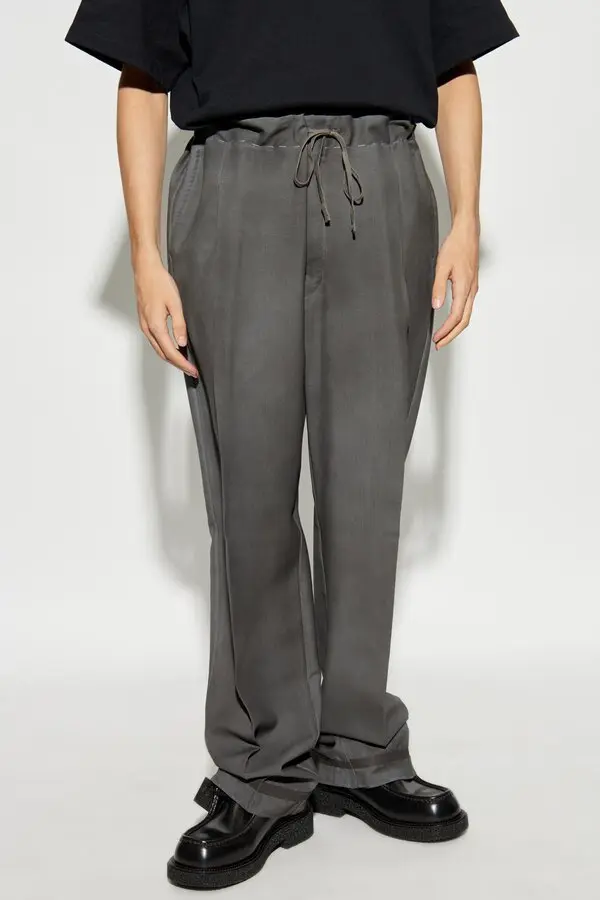 MAISON MARGIELA Creased Trousers With Vintage Effect