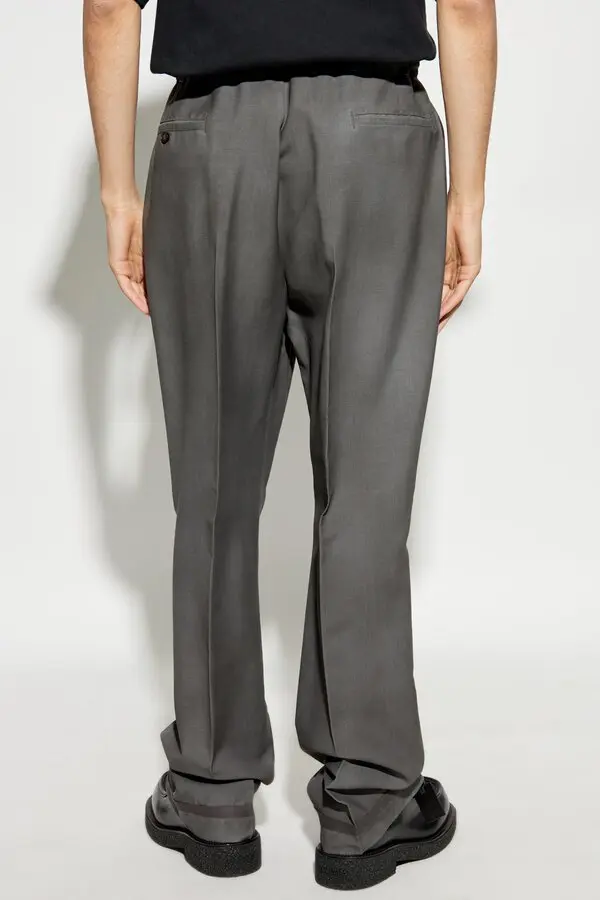 MAISON MARGIELA Creased Trousers With Vintage Effect
