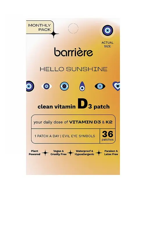 BARRIERE Hello Sunshine Vitamin D3 Patch 36 Pack - Evil Eye