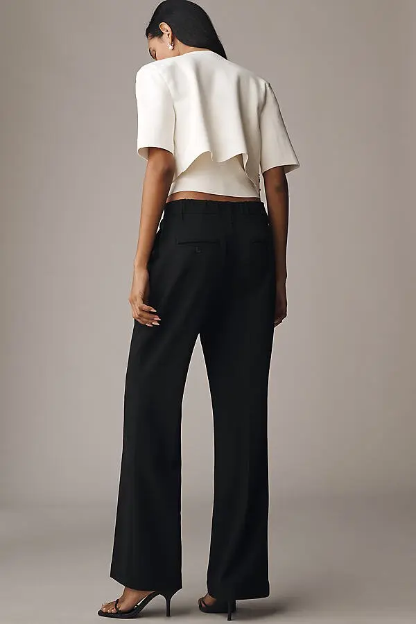 Maeve Slim Flare Trouser Pants
