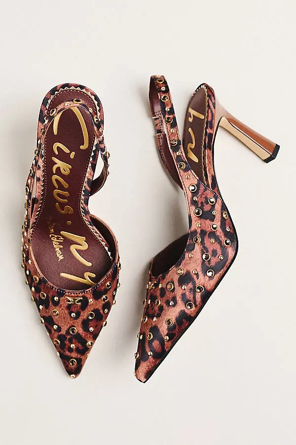 CIRCUS NY BY SAM EDELMAN Tallie Studded Slingback Heels