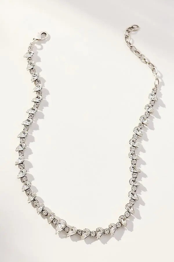 EPONA VALLEY Klara Crystal Choker Necklace - Silver